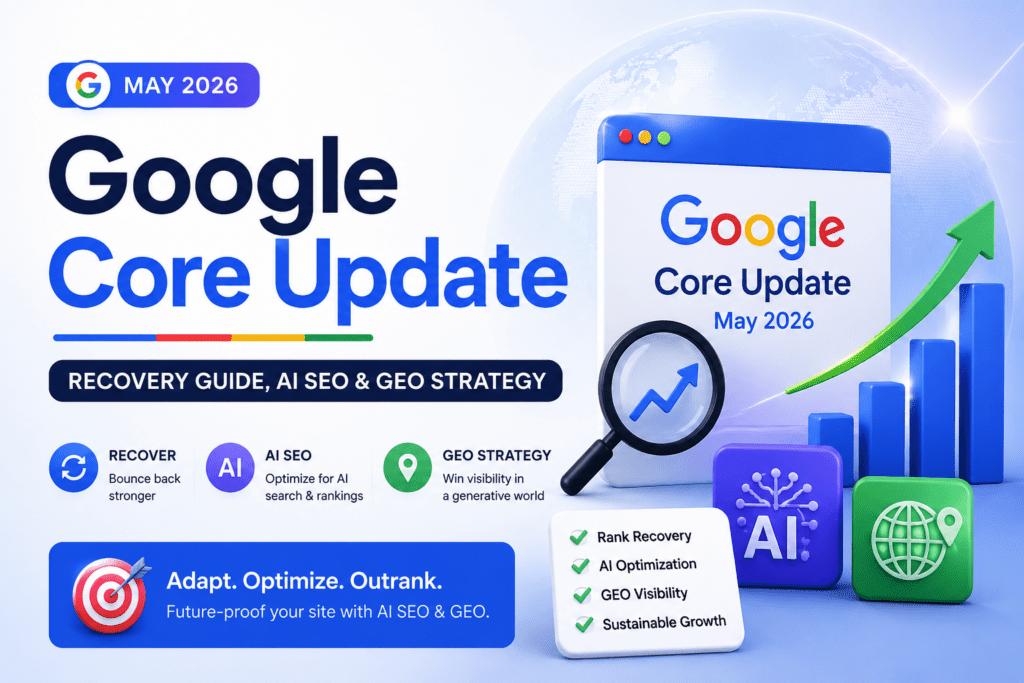 May 2026 Google Core Update: Recovery Guide, AI SEO, GEO & AI Visibility